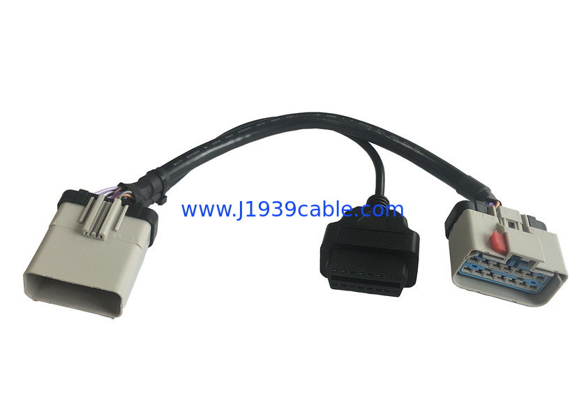 RP1226 Gray 14 Pin Male To RP1226 Female And 16 Pin OBD2 OBDII Female ...