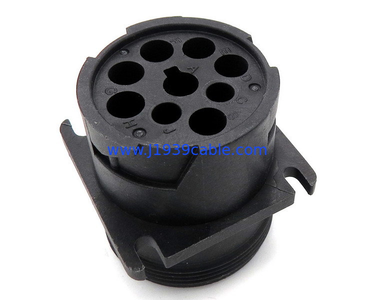 Type 1 Deutsch 9 Pin J1939 Male Plug Connector with 9 PCS of Pins