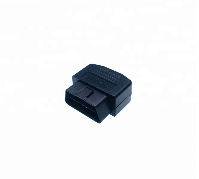 Small OBD2 OBDII Enclosure with 16 Pin J1962 OBD2 Male Plug Straight Pins