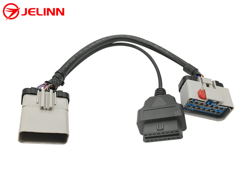 RP1226 Gray 14 Pin Male To RP1226 Female And 16 Pin OBD2 OBDII Female ...