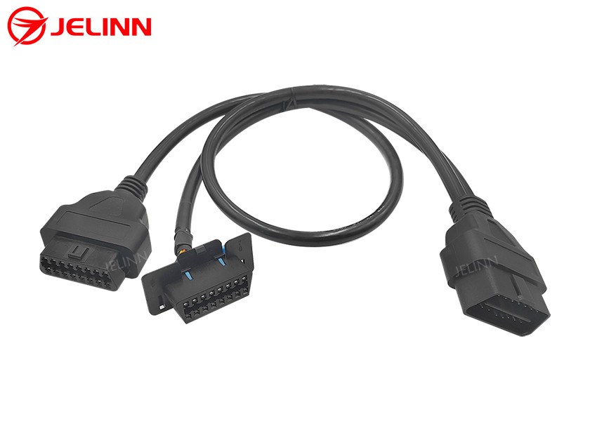 OBD OBDII Male to Chevrolet OBD2 Female and OBD2 Female Splitter Y Cable